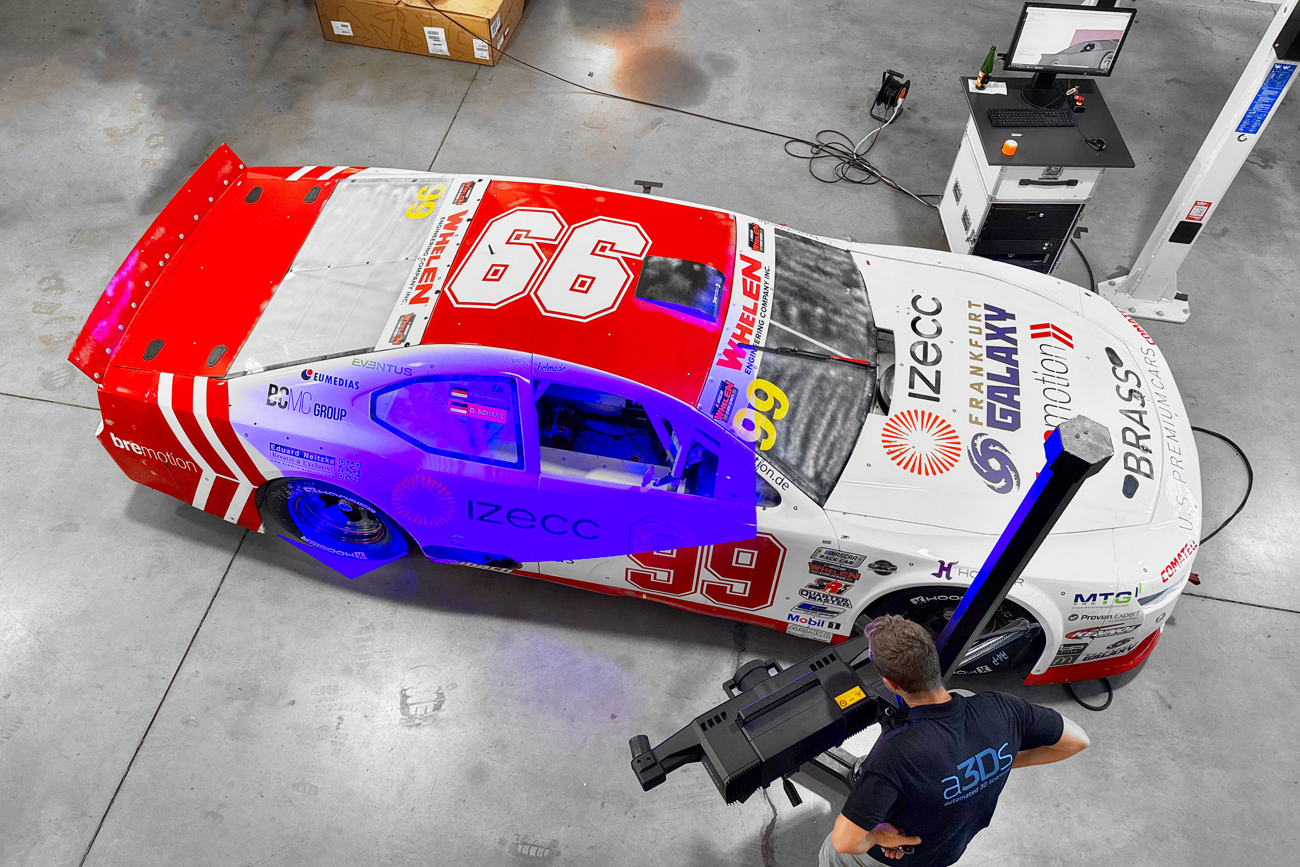 EuroNASCAR 3D-Messung - a3Ds