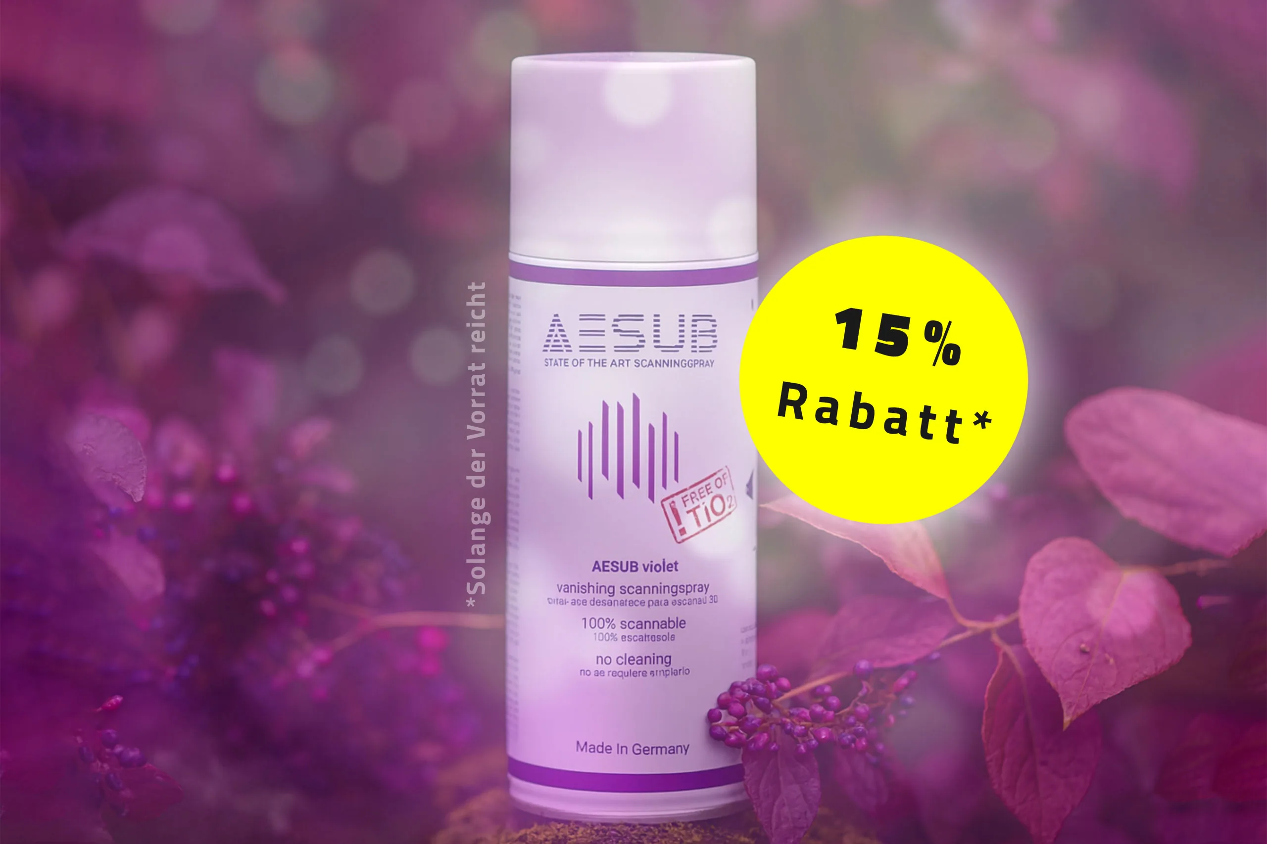 Herbstaktion 15% auf AESUB violet - a3Ds